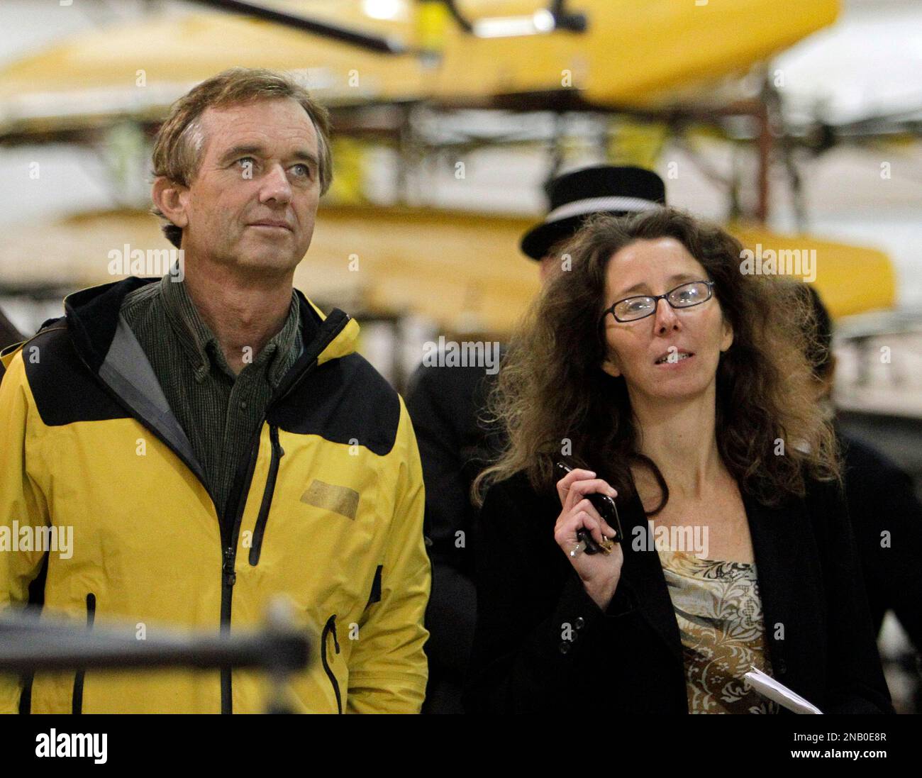 Robert F. Kennedy Jr., founder of Waterkeeper Alliance, left, walks ...