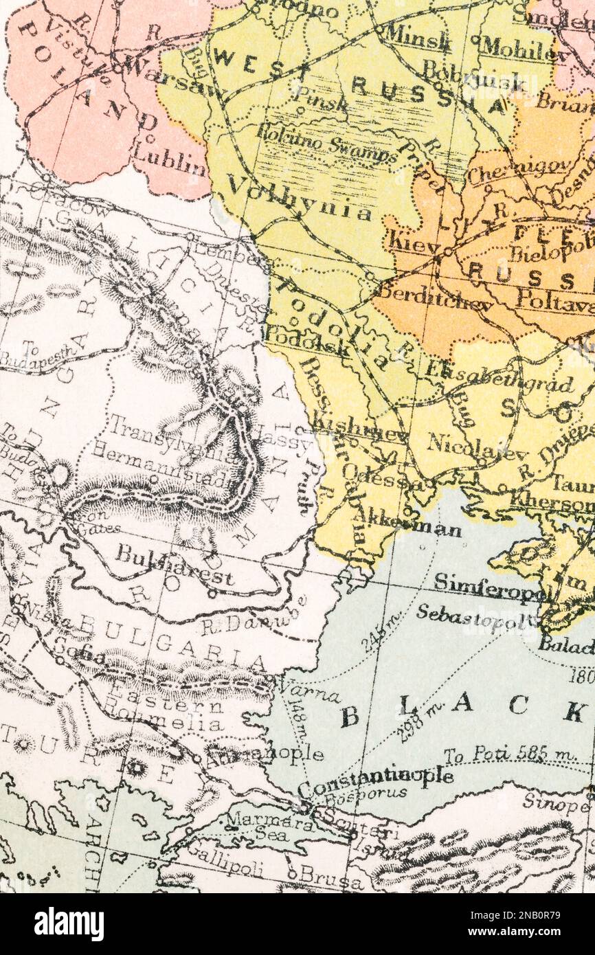Mappa storica della moldavia immagini e fotografie stock ad alta ...