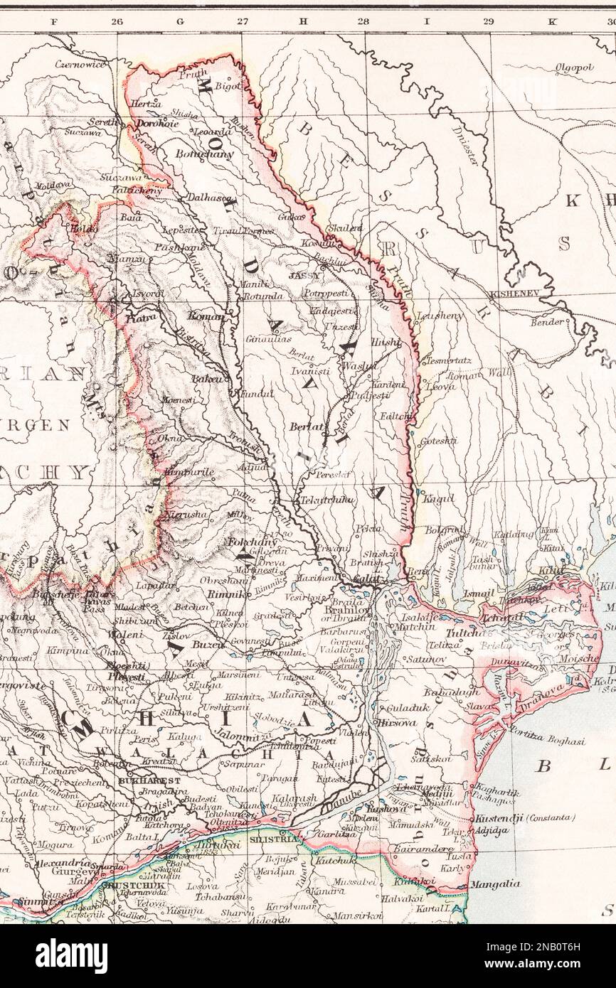 Mappa storica della moldavia immagini e fotografie stock ad alta ...