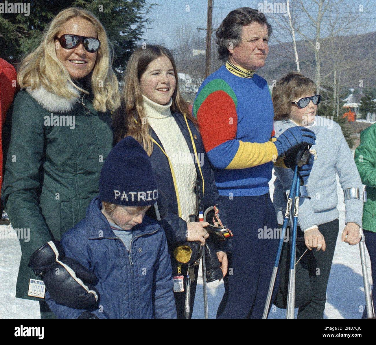 FILE - In this Feb. 16, 1975 file photo, Sen. Edward Kennedy, second ...