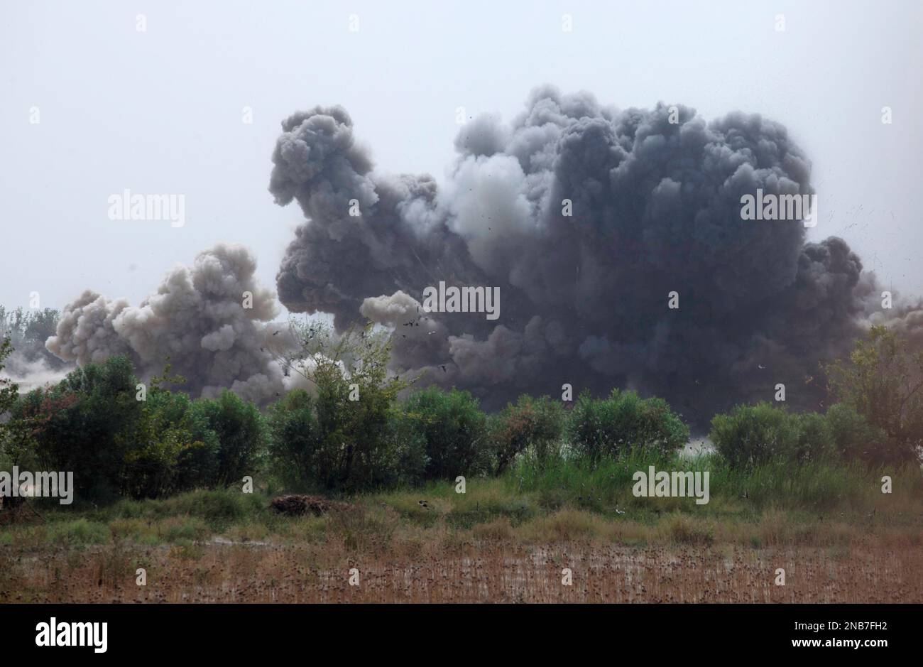 In this Aug. 27, 2011 photo, a 500 pound laser-guided bomb dropped from ...