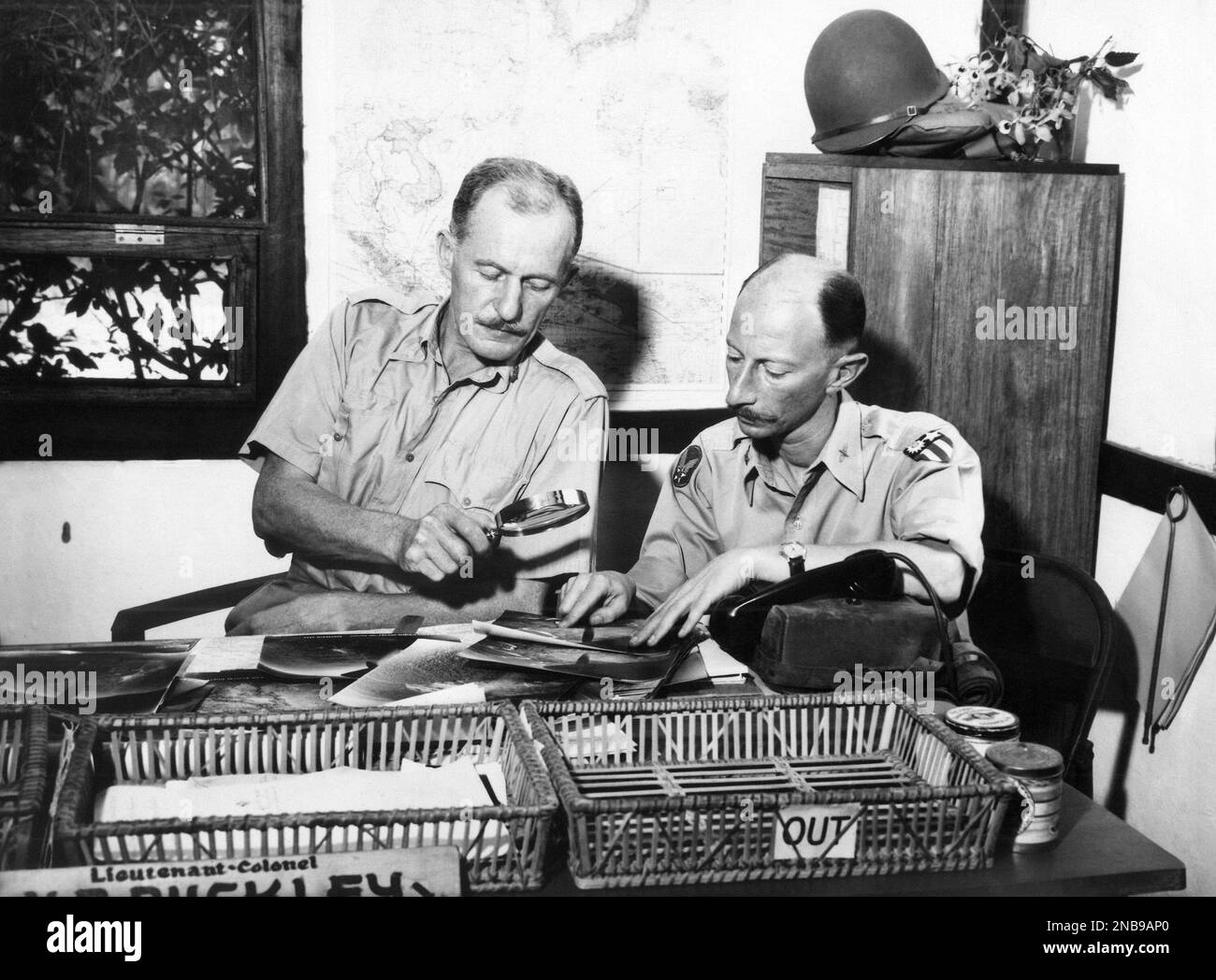 Lt. Col. Harold R. Buckley, left, of Los Angeles, World War I ace and ...