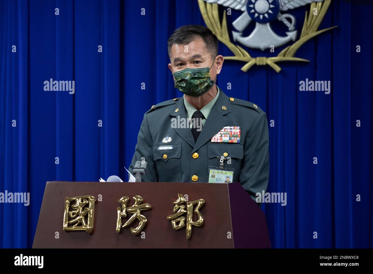 In this photo released by the Taiwan Ministry of National Defense ...
