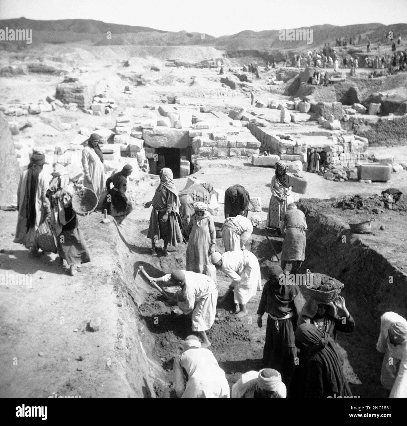 General view of the royal mausoleum beneath the one-time capital of the ...