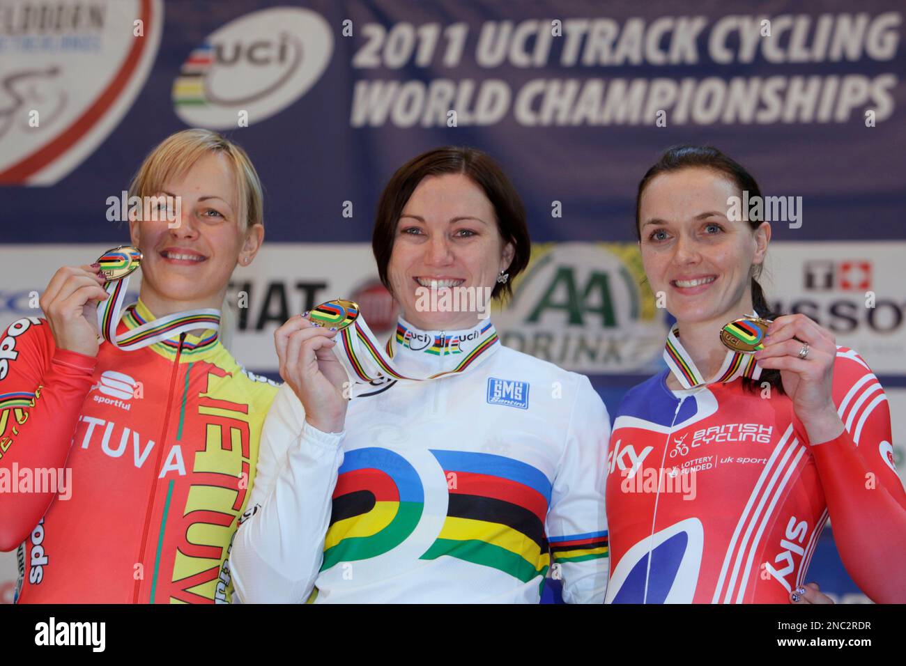 Simona Krupeckaite of Lithuania, left and second place, new world ...