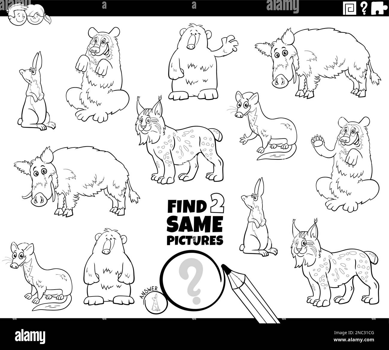 Donnola disegno da colorare immagini e fotografie stock ad alta ...