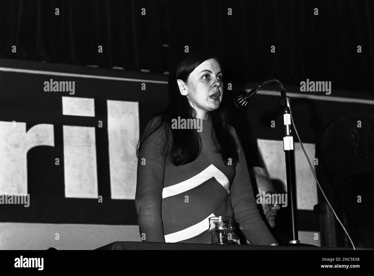 Bernadette Devlin, Member of Parliament for Mid Ulster, pictured as she ...