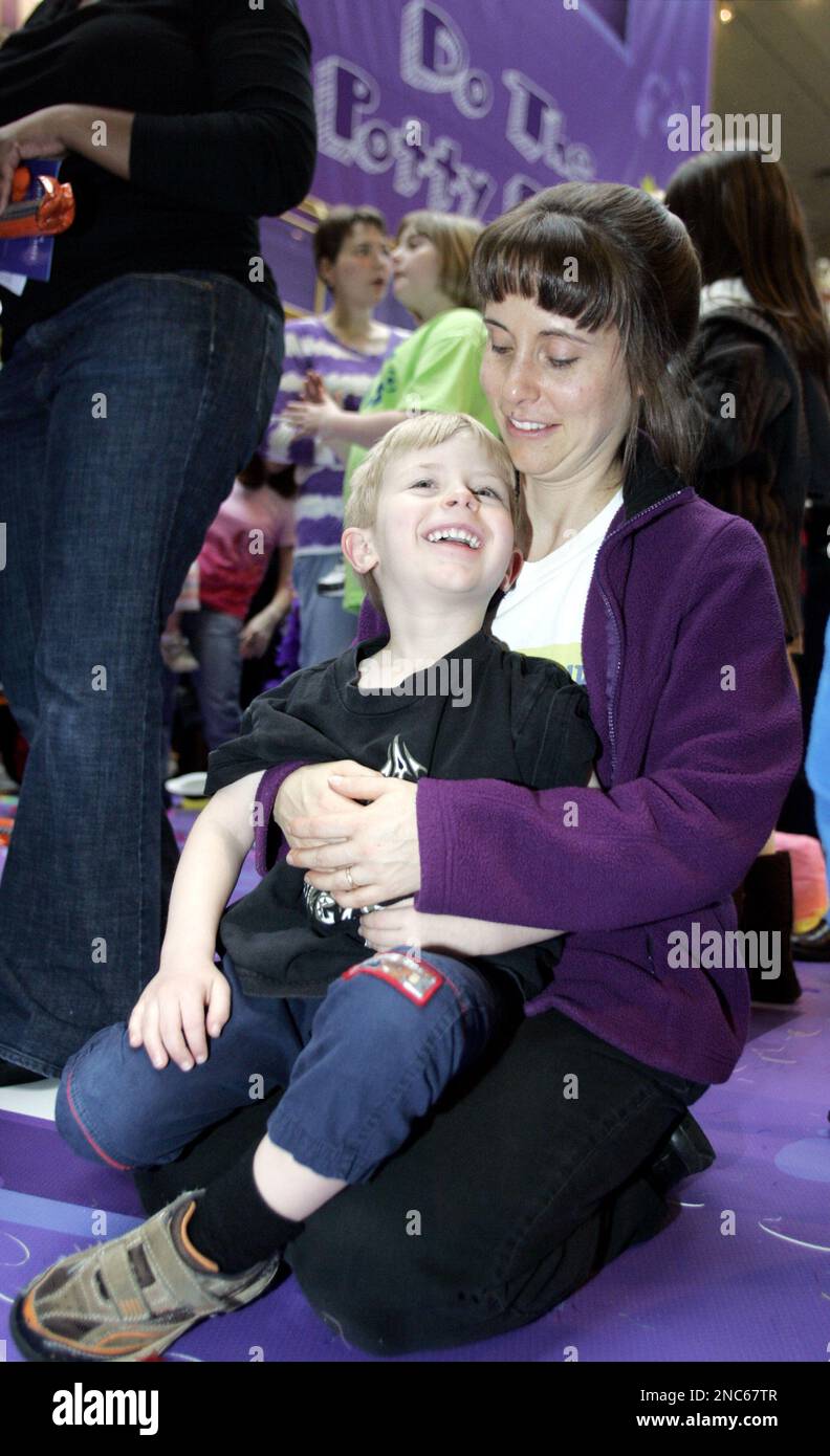 A mother and son at the Children's Museum in Indianapolis. Thousands of ...