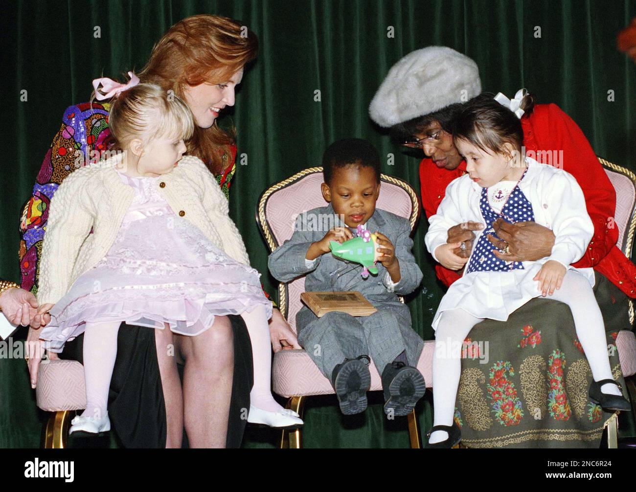 Sarah Ferguson, the Duchess of York, left, and Dr. Lorraine Hale, right ...