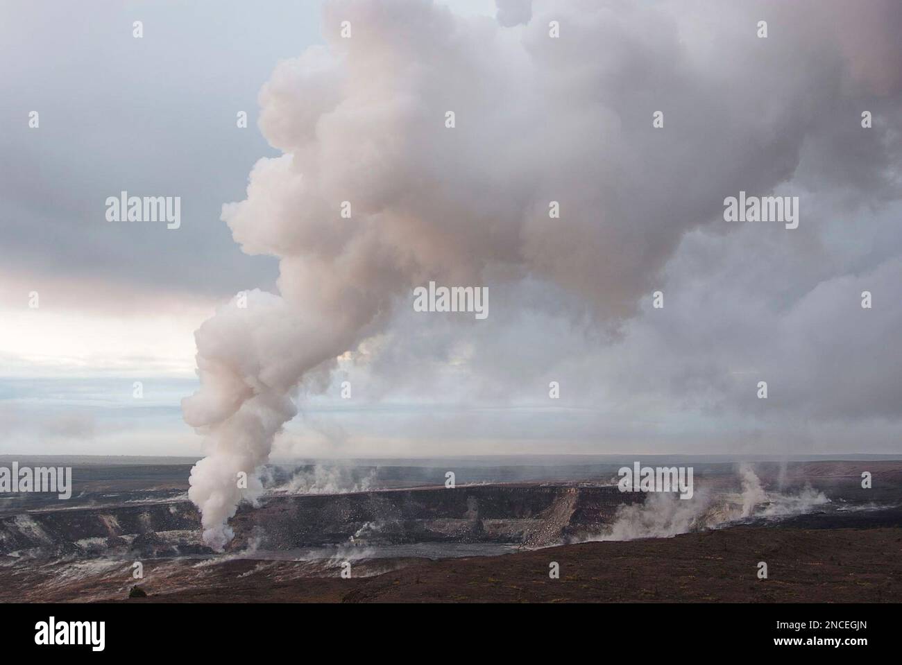 FILE- This April 16, 2008 file photo shows a plume containing sulfur ...