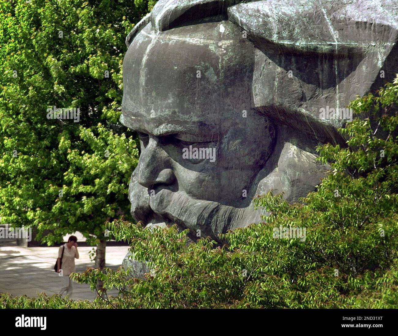 The Karl-Marx-Monument in Chemnitz, Germany, a monumental bust of ...