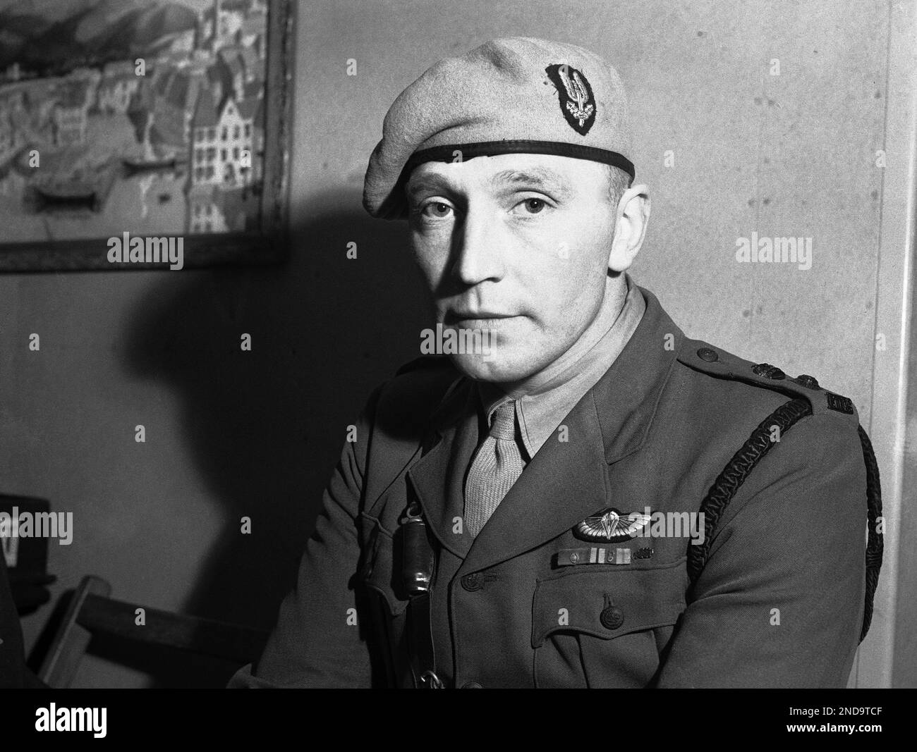 Lt. Col. Paddy Mayne, seen at the War Office during a recent trip to ...