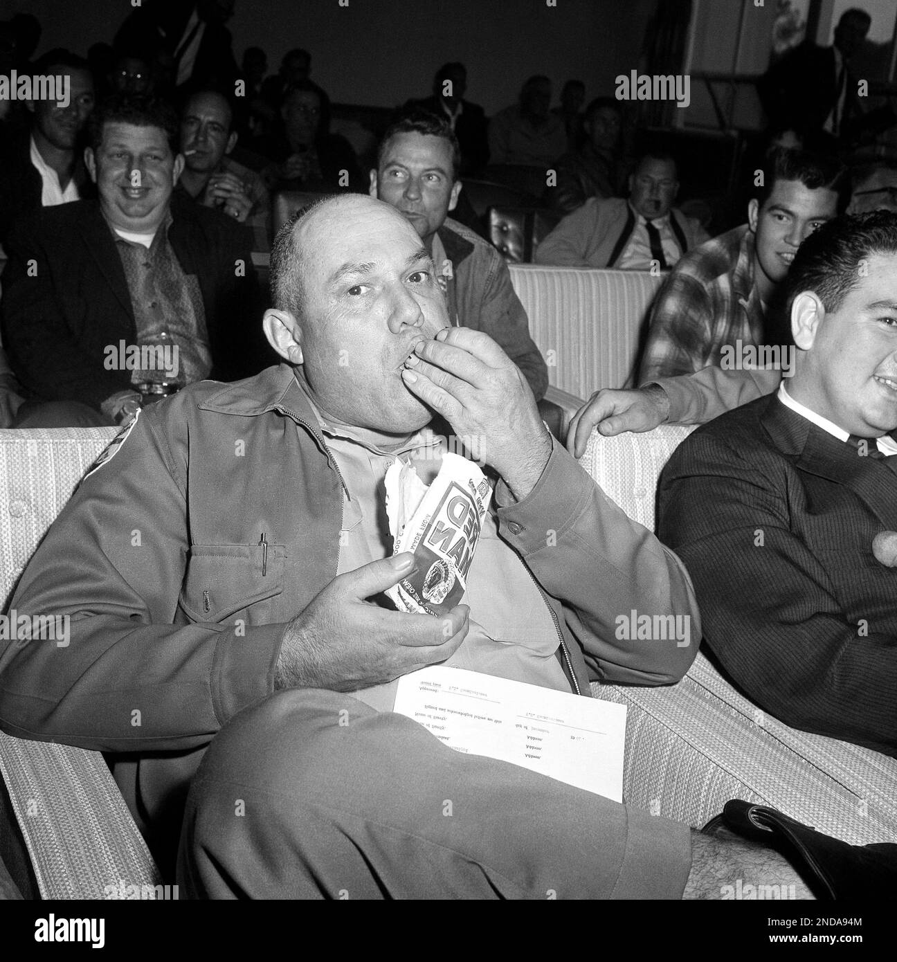 Neshoba County Sheriff Lawrence Rainey, with a jaw full of chewing ...