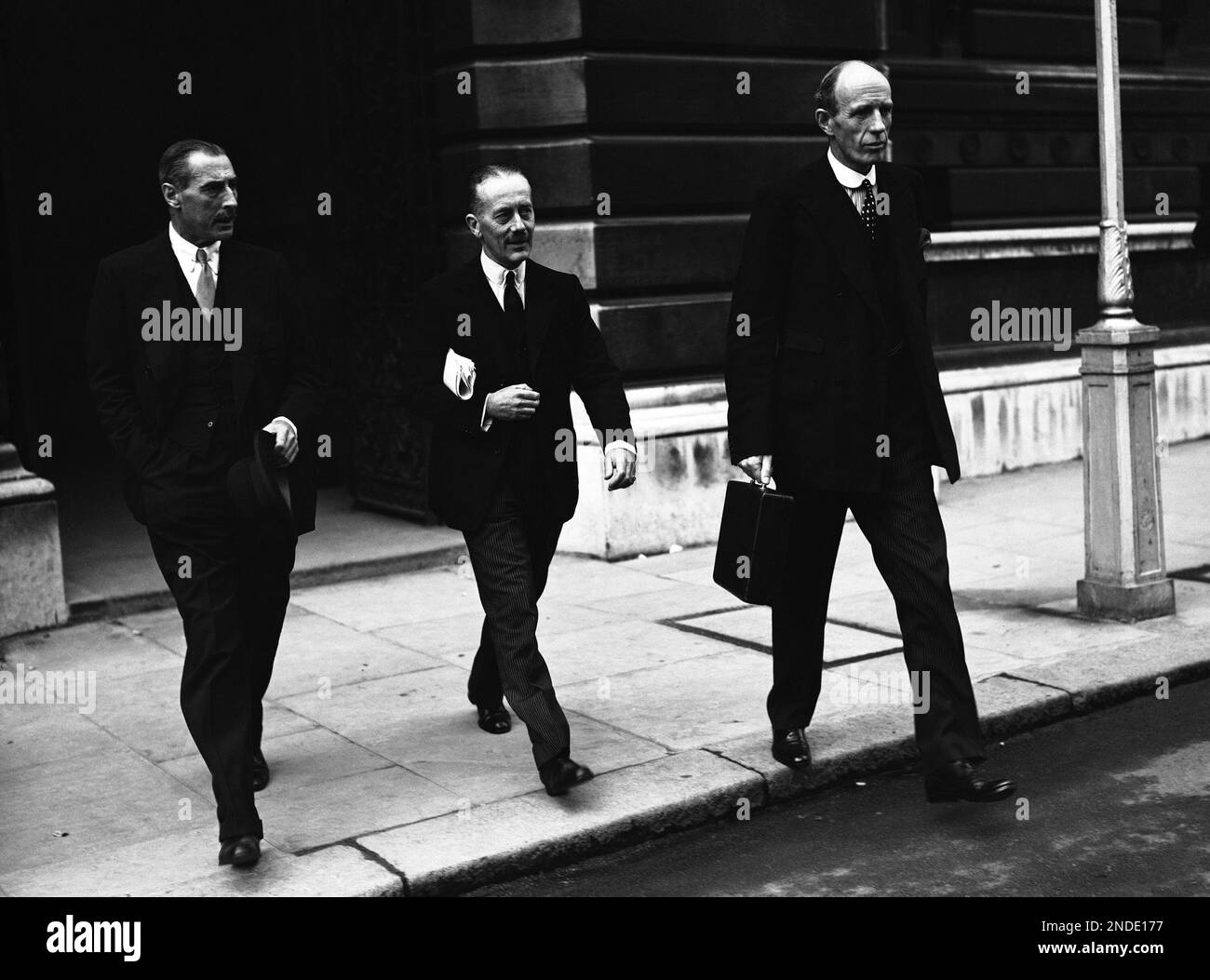 Neville Henderson, British Ambassador in Berlin, left, Sir Alexander ...