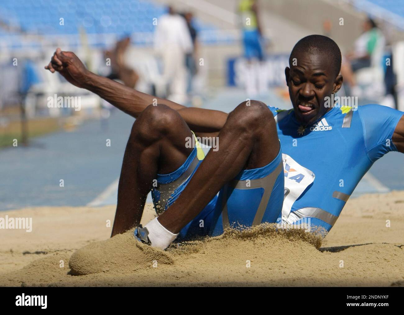Cuba's Alexis Copello competes in the Men's Triple Jump during the GP ...