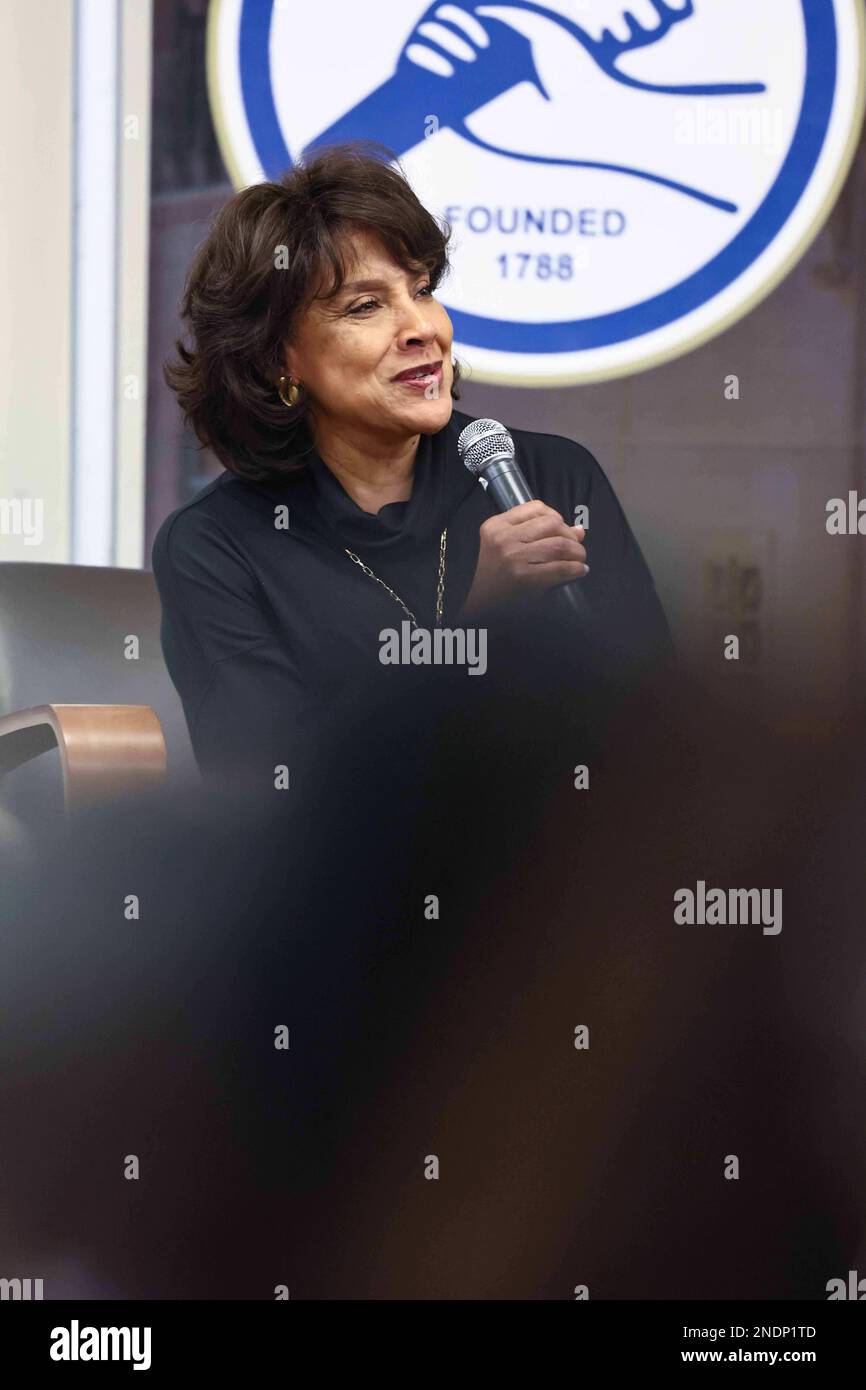 15 febbraio 2023, Wilmington, DE, Stati Uniti d'America: L'attrice ...