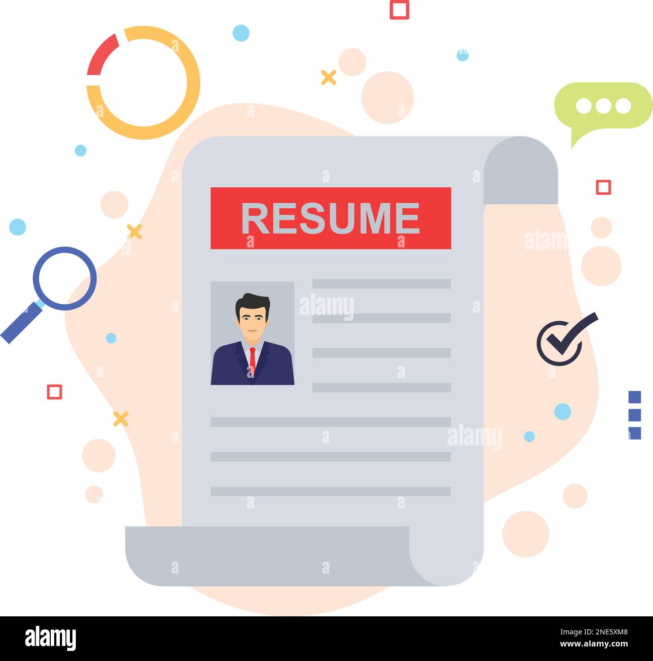 Curriculum vitae soft copy concept, HRM Symbol, staff CV documento ...