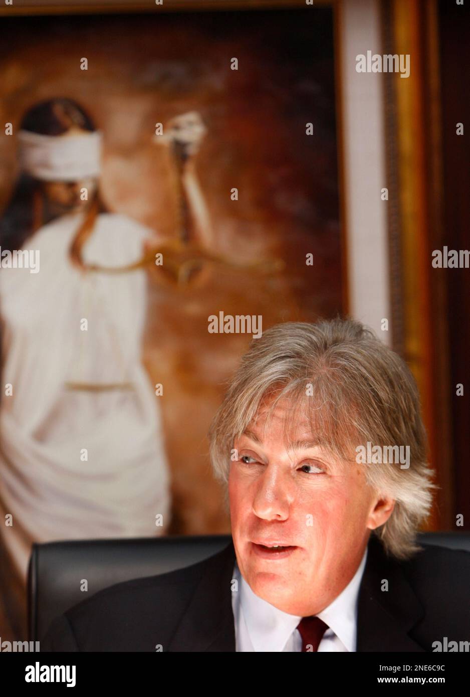 Attorney Geoffrey Fieger is seen during a news conference in Southfield ...