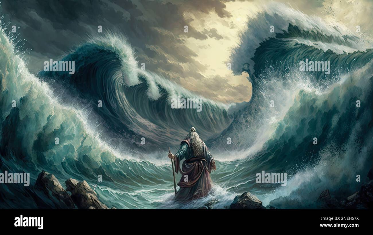 Mosè divide il mar rosso immagini e fotografie stock ad alta ...