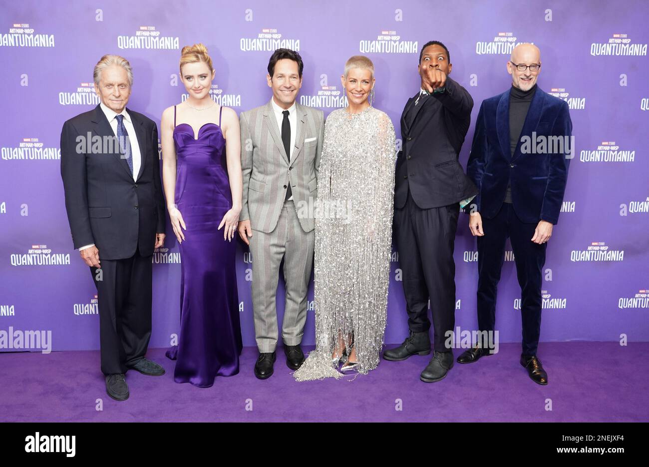 (Da sinistra a destra) Michael Douglas, Kathryn Newton, Paul Rudd ...
