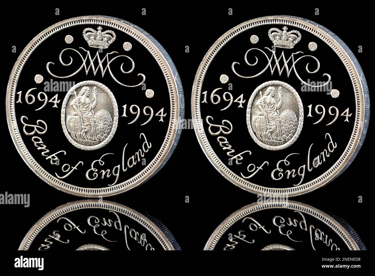 Moneta da due sterline del 1994 immagini e fotografie stock ad alta ...