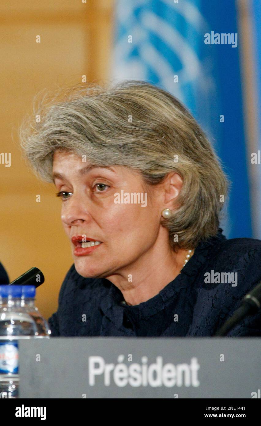 Bulgaria's Irina Bokova , newly elected UNESCO secretary general ...