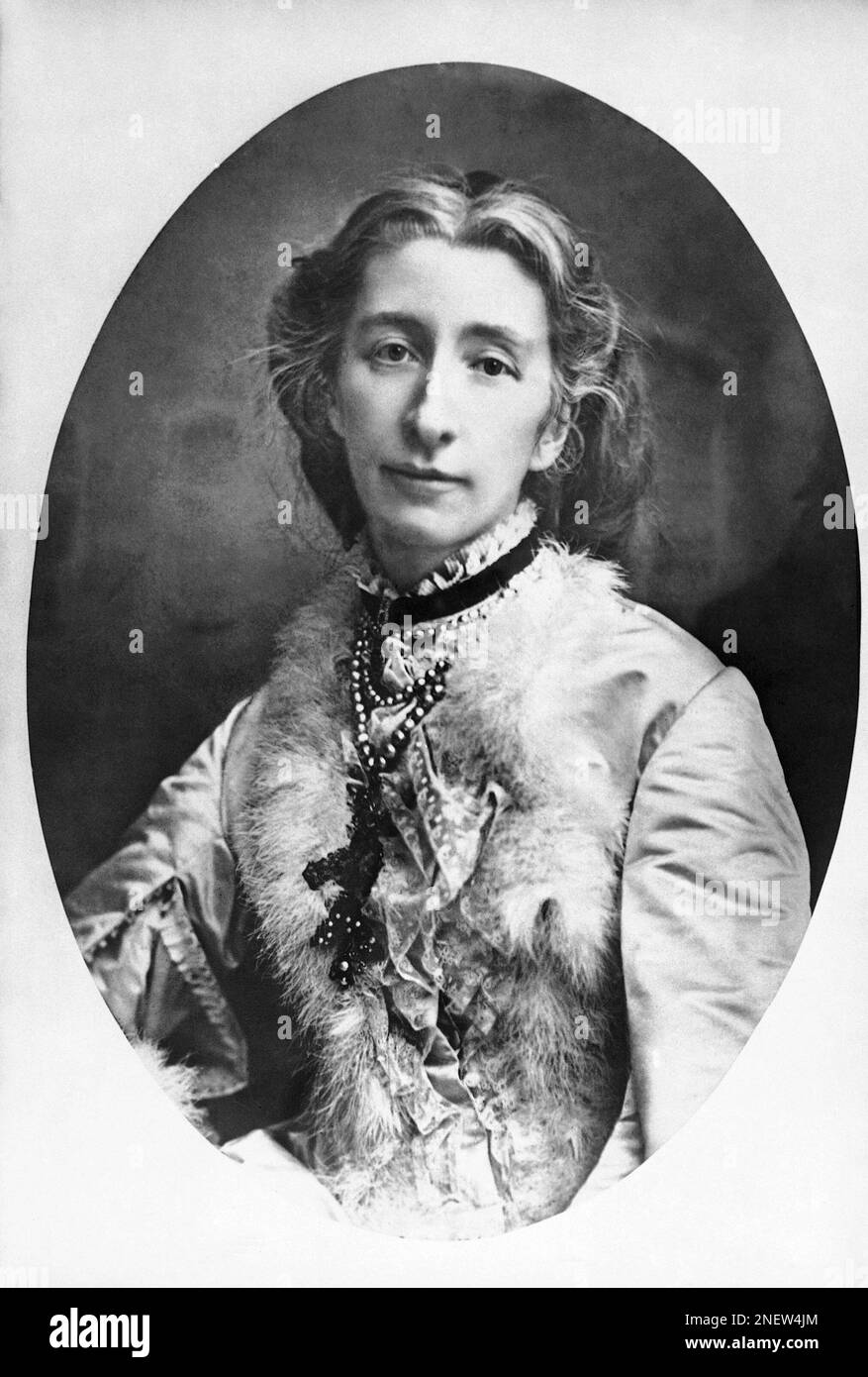 Cosima Wagner, second wife of composer Richard Wagner, daughter of the ...