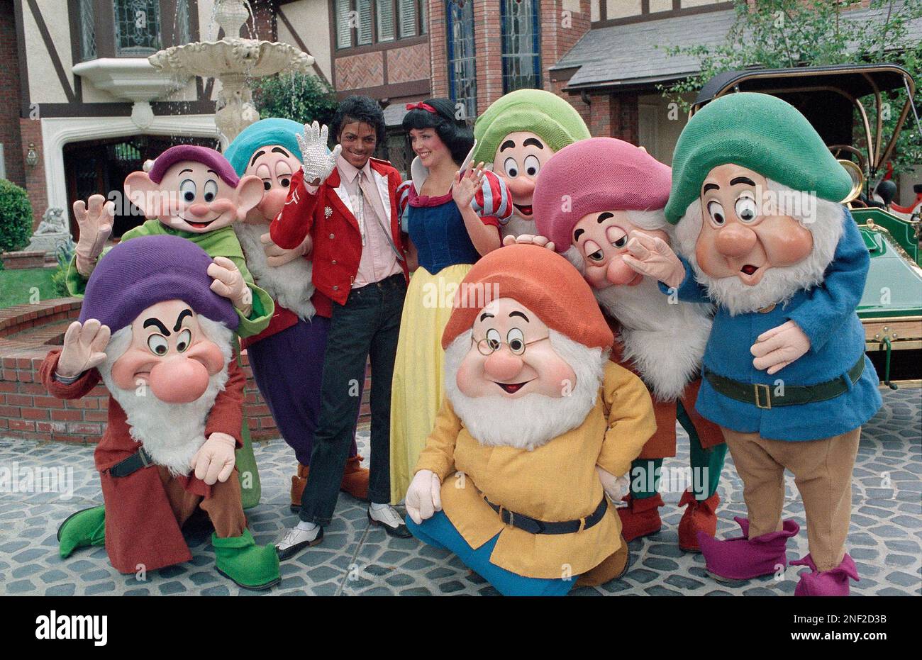Superstar Michael Jackson is surrounded by fantasy as he stands with ...
