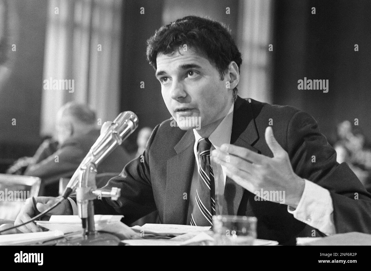 Consumer advocate Ralph Nader tells members of a House-Senate economic ...
