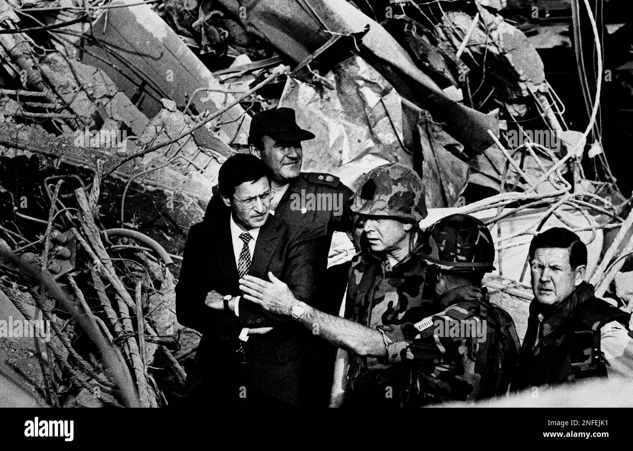 U.S. Marine Crop Commandant, Gen. Paul Kelly, listens as U.S. Marine ...