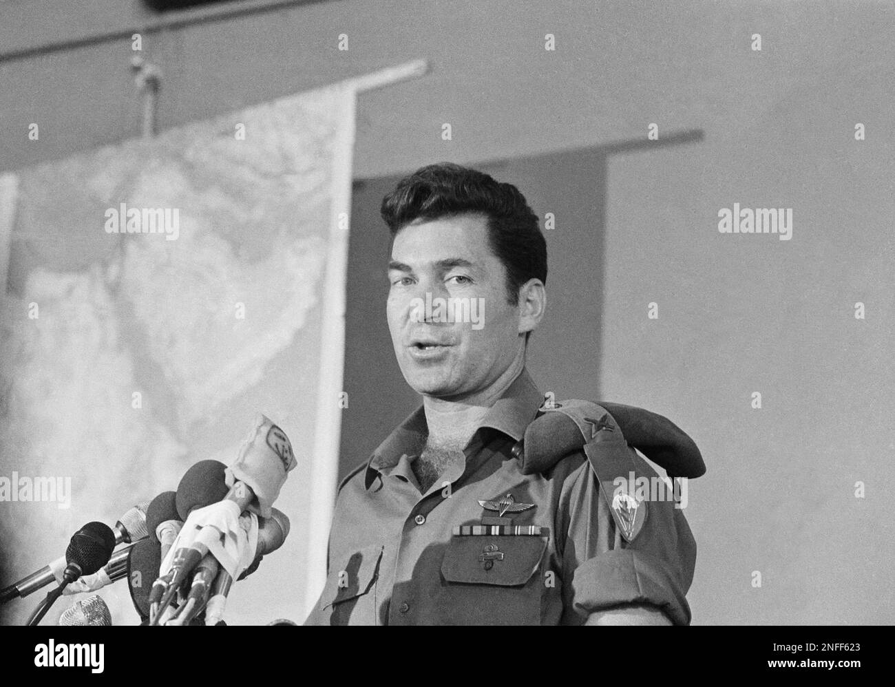 Israeli Brigadier Dan Shomron, who led Sunday's commando raid into ...