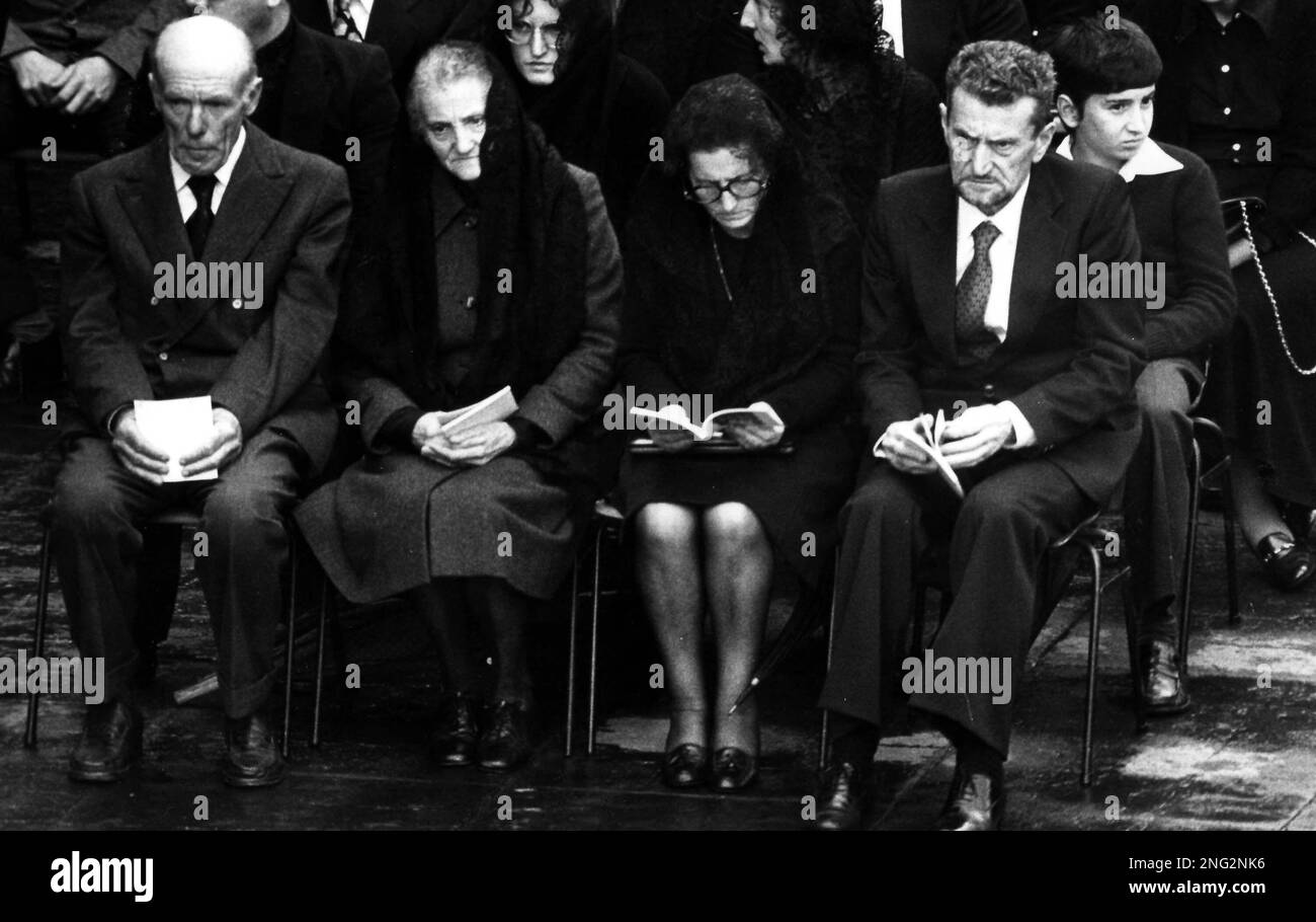 Edoardo Luciani, brother of the late Pope John Paul I, right, his wife ...