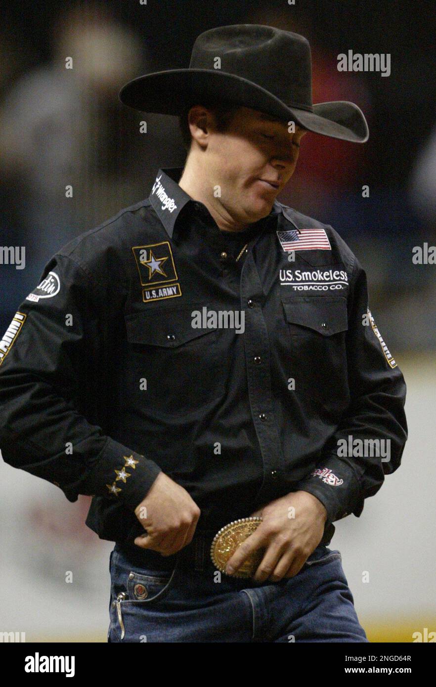 Looking disappointed in his performance, Trevor Brazile, of Decautr ...