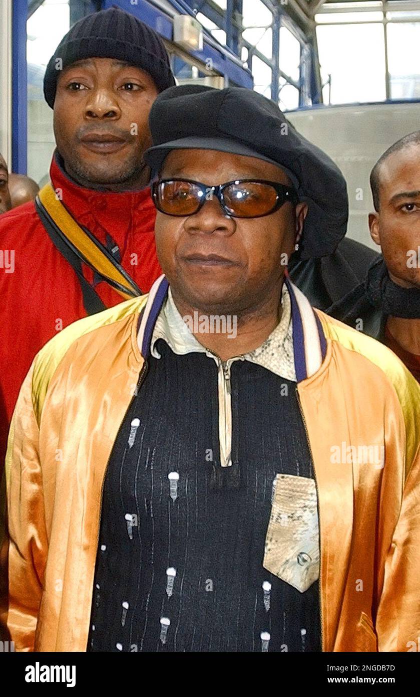 Congolese pop star Papa Wemba arrives at the courthouse in Bobigny near ...