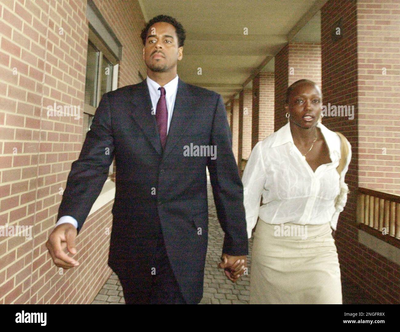 Jayson Williams, a former New Jersey Net, left, and his wife Tanya ...
