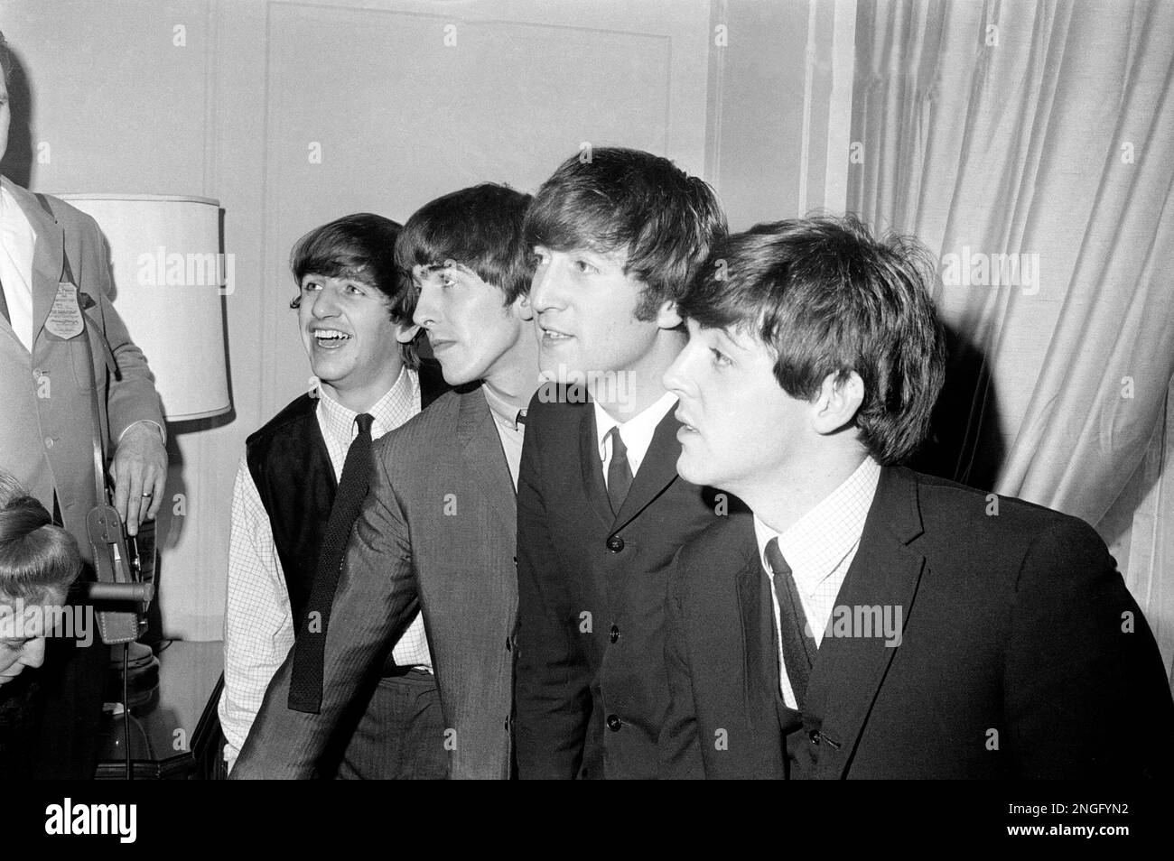 The Beatles, from left, Ringo Starr, George Harrison, John Lennon and ...