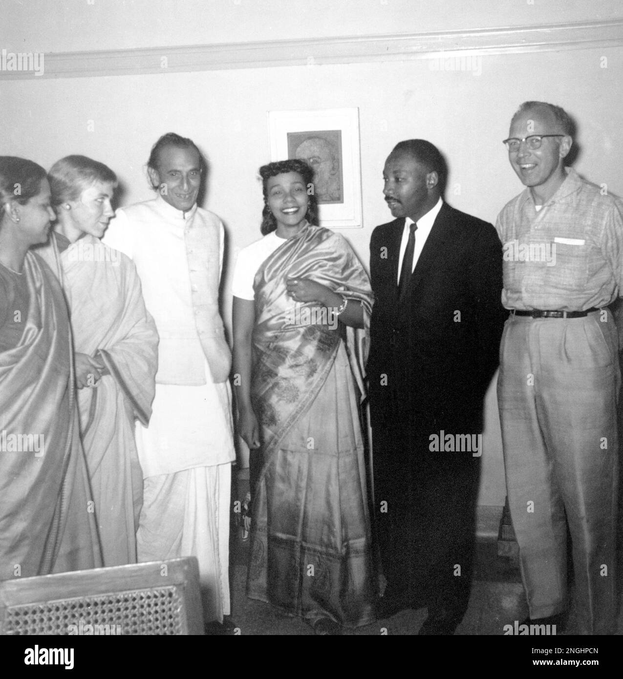 Pastor of Montgomery, Al., Dr. Martin Luther King Jr., and his wife ...