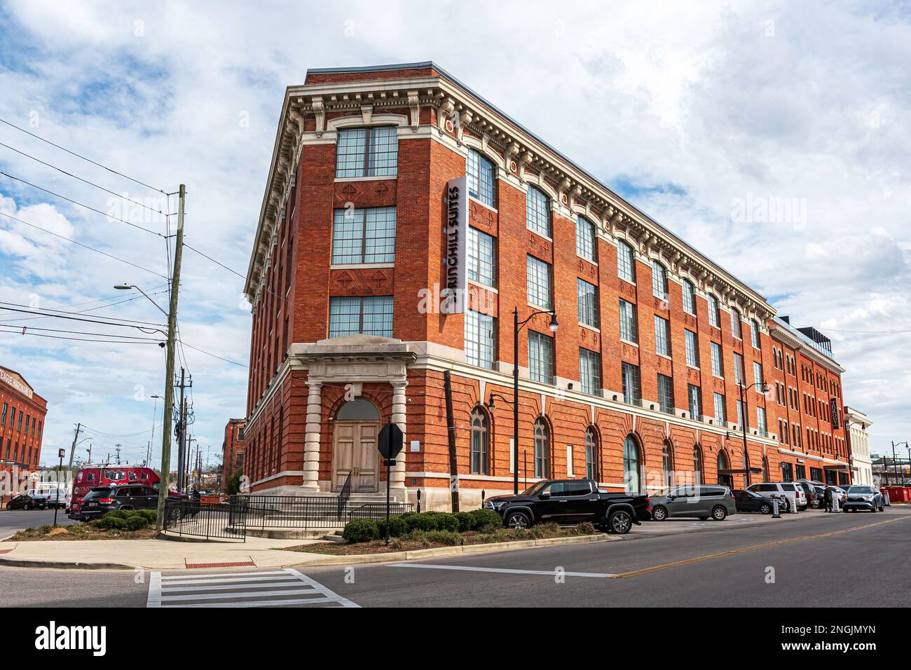 Montgomery, Alabama, USA-7 febbraio 2023: Edificio storico Schloss and ...