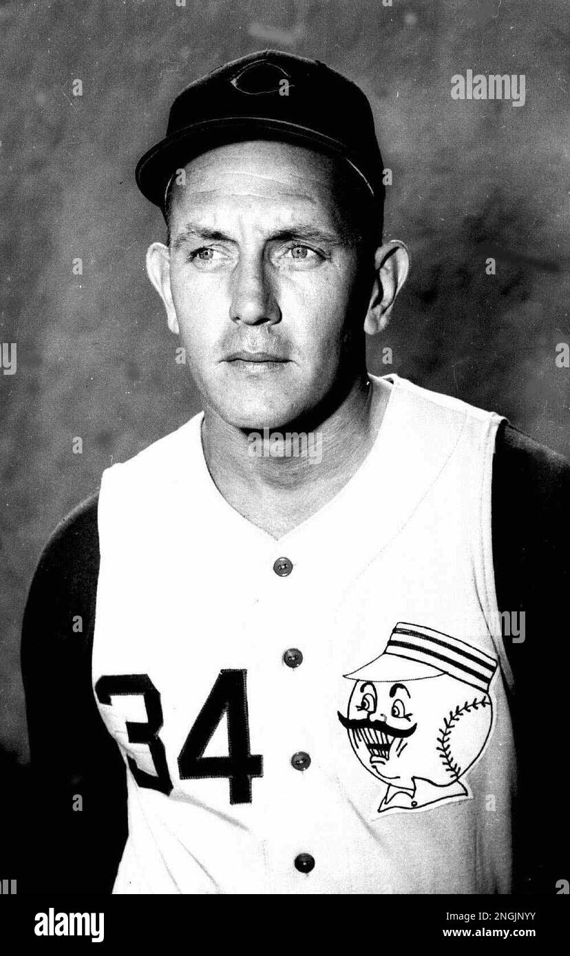 Cincinnati Redlegs pitcher Russ Meyer is seen in this March 1957 photo ...