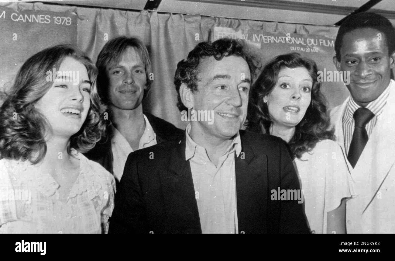 French Director Louis Malle, center, is shown at the 31st International ...