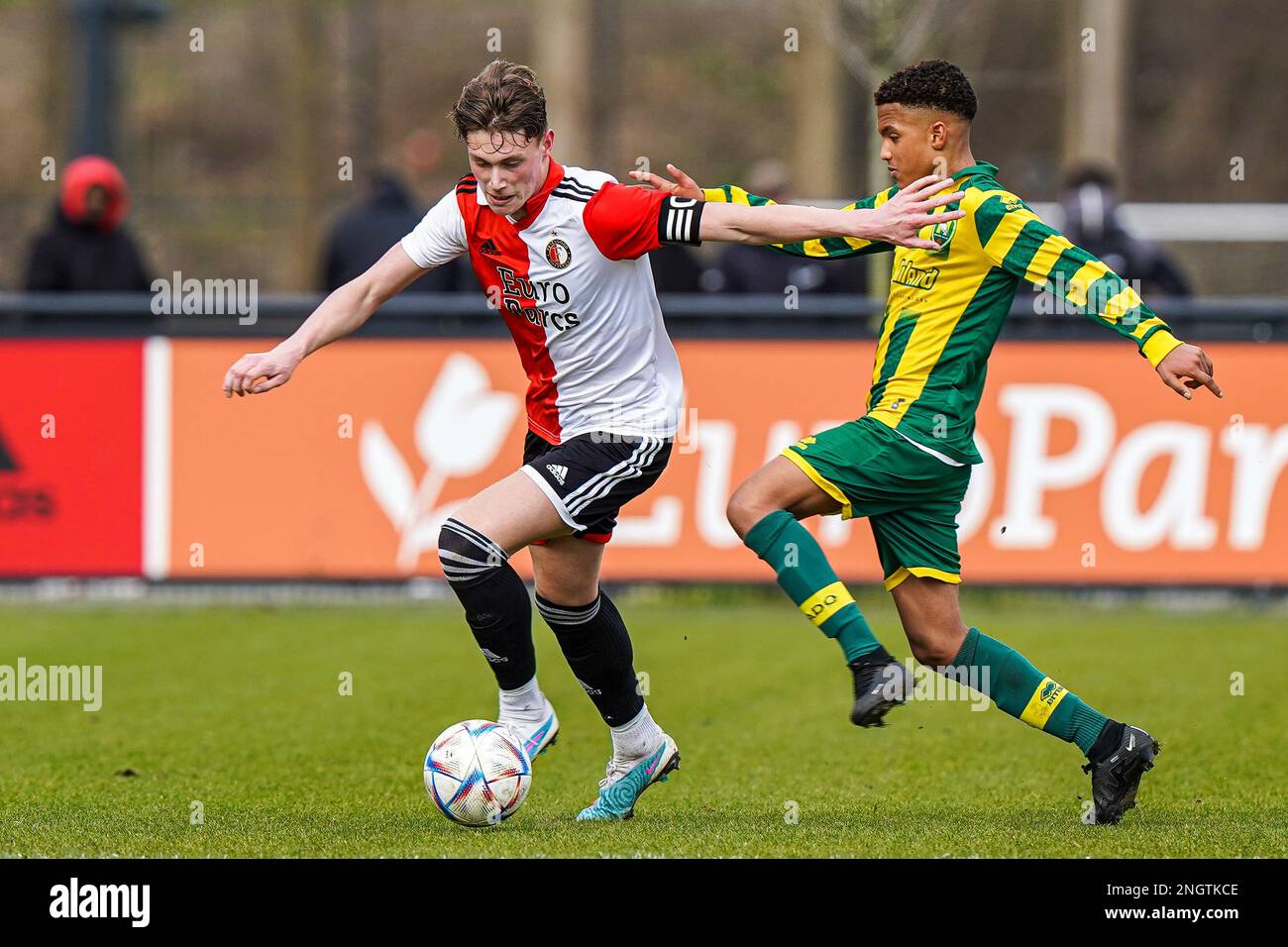 Rotterdam - Thijs Kraaijeveld durante la partita tra Feyenoord O17 e ADO O17 a Nieuw Varkenoord ...