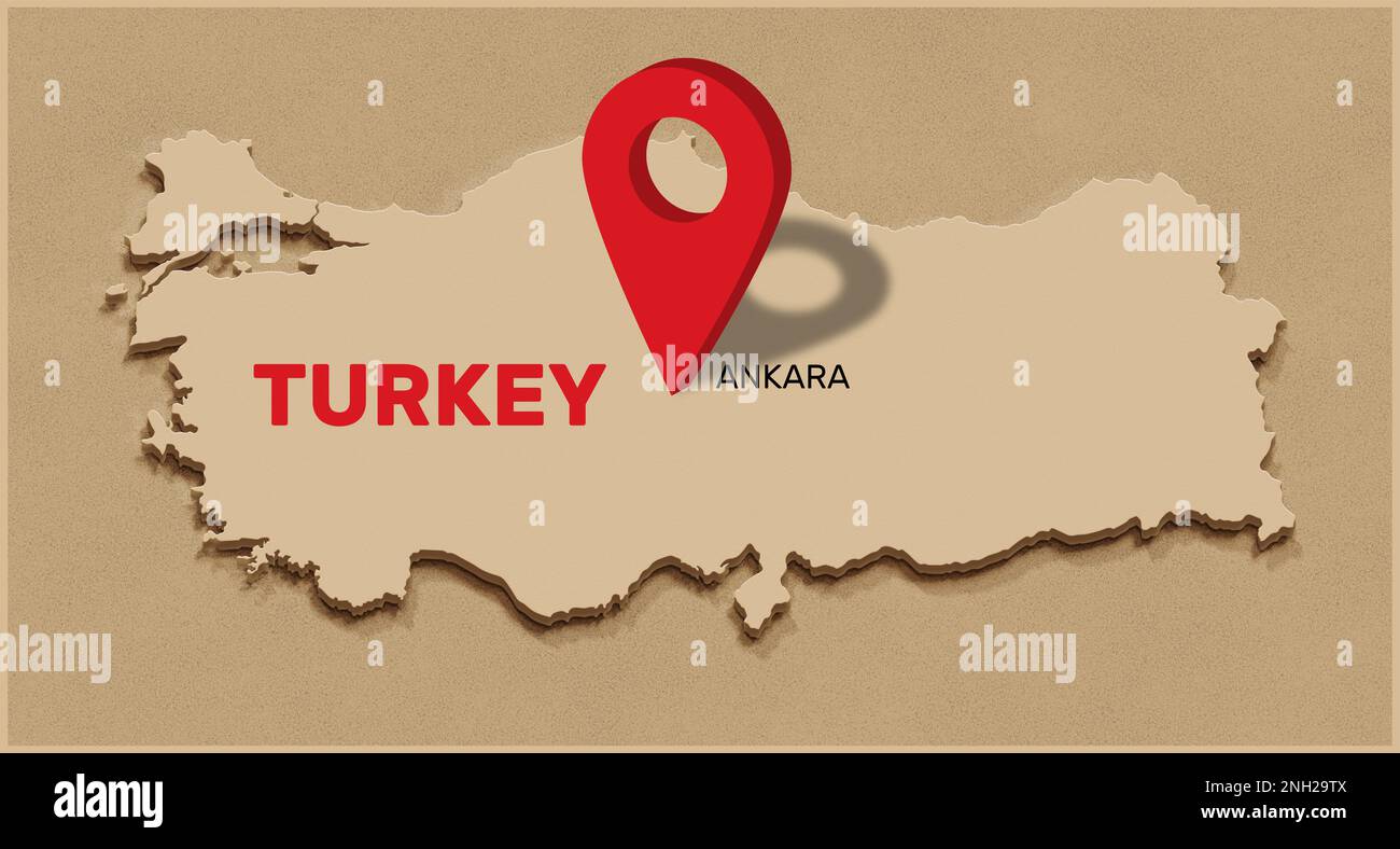 Perno della mappa della turchia immagini e fotografie stock ad alta ...
