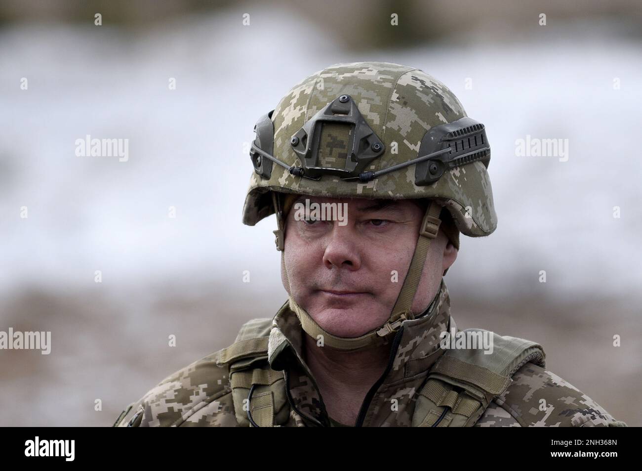 REGIONE DI KYIV, UCRAINA - 20 FEBBRAIO 2023 - Comandante delle forze ...
