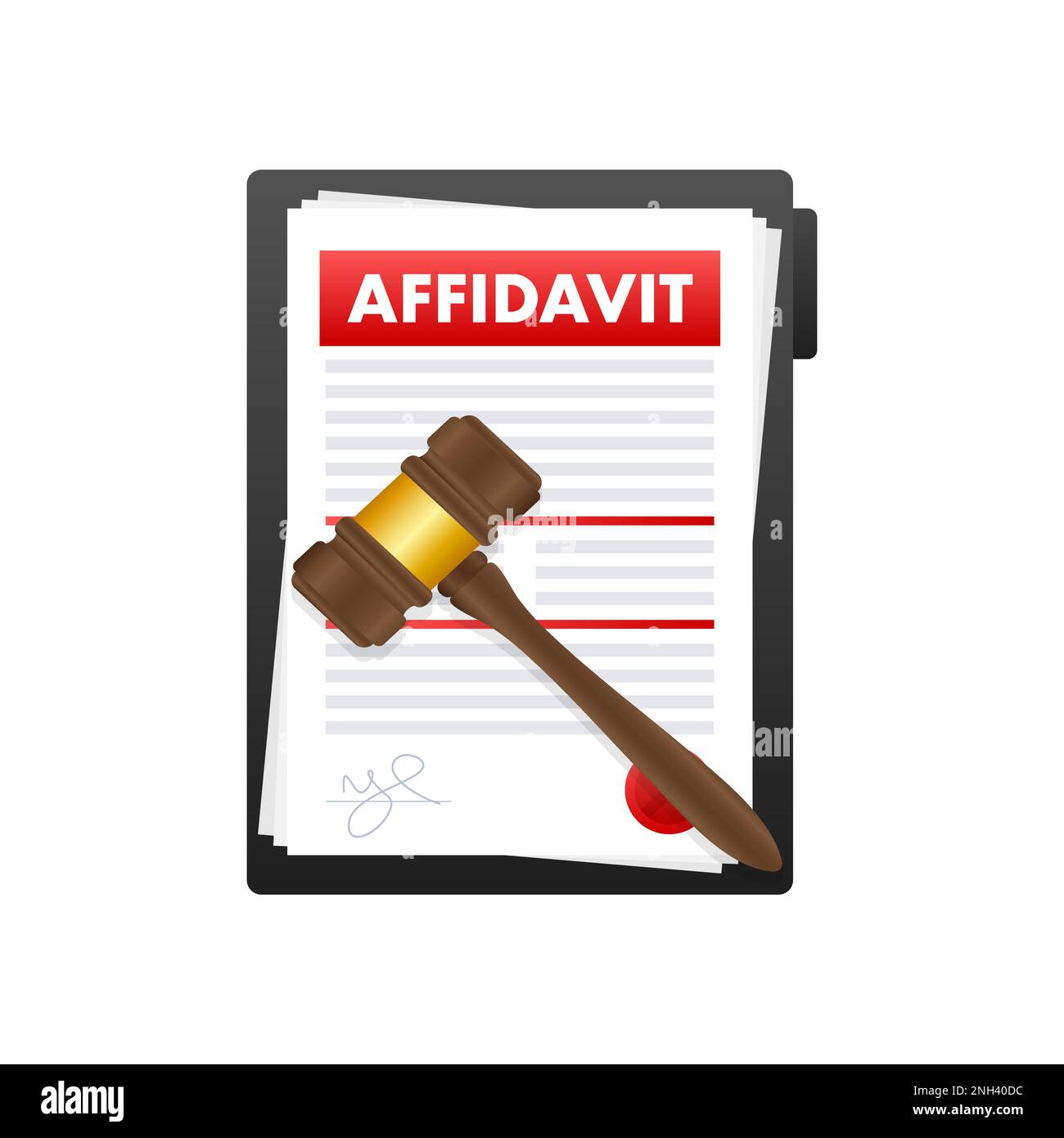 Servizio di affidavit Immagini Vettoriali Stock - Alamy