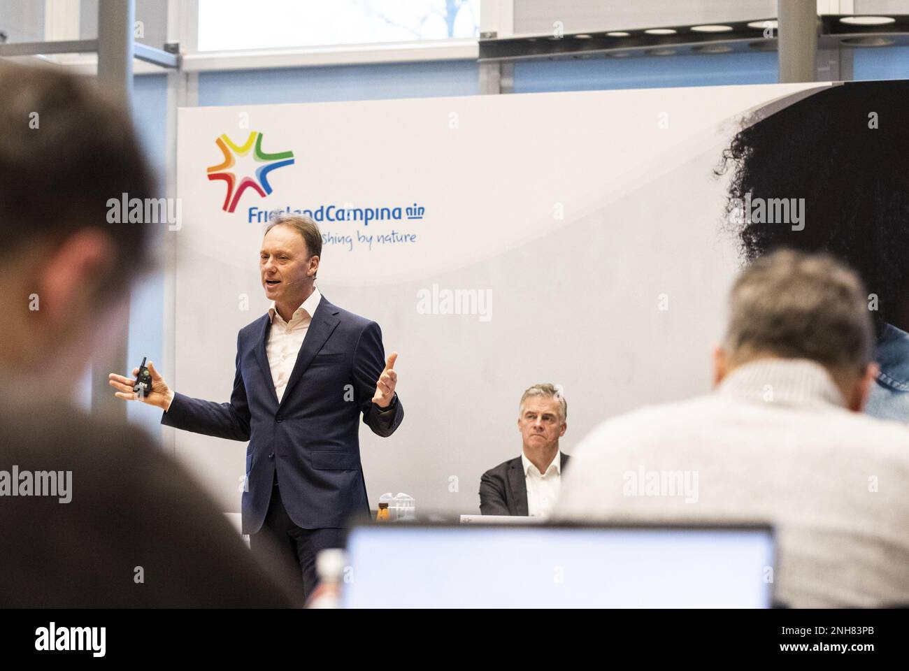 AMERSFOORT - Hein Schumacher, CEO FrieslandCampina, e Hans Janssen, CFO ...