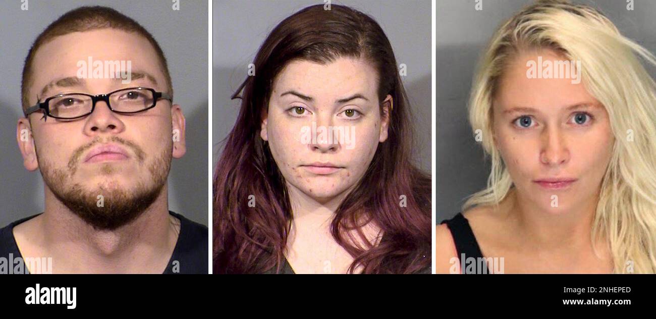 This combination of booking photos provided by the Las Vegas ...