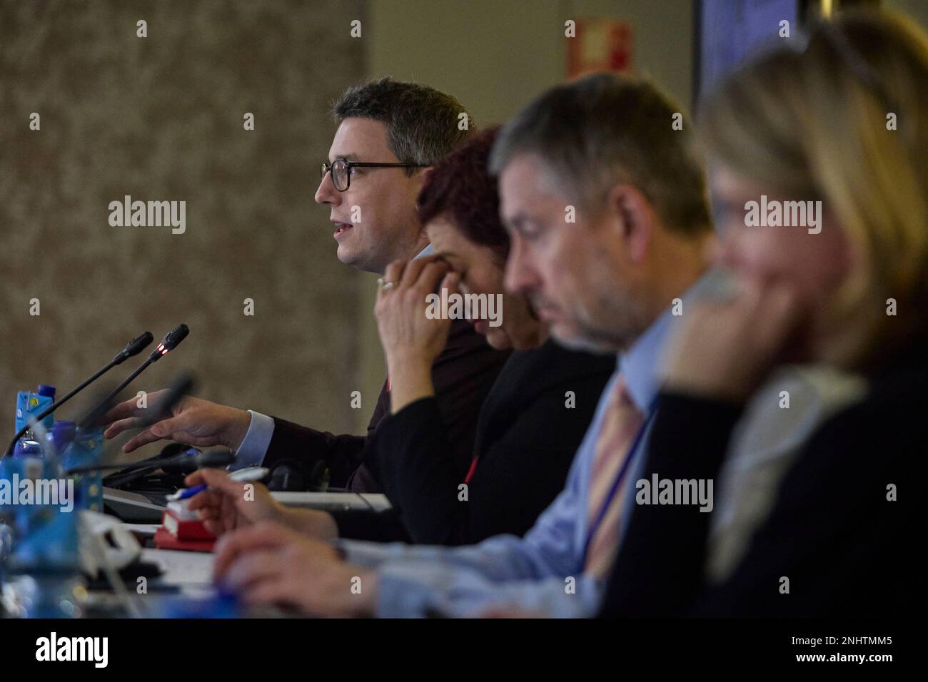 Science and Technology Committee Rapporteur General Sven Clement (left ...