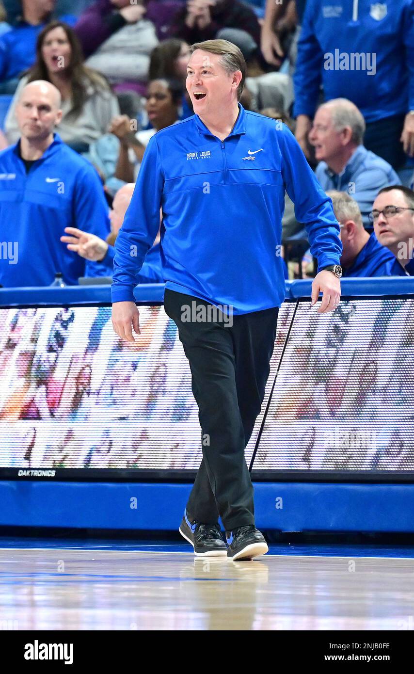 ST. LOUIS, MO - FEBRUARY 18: Saint Louis University head coach Travis ...