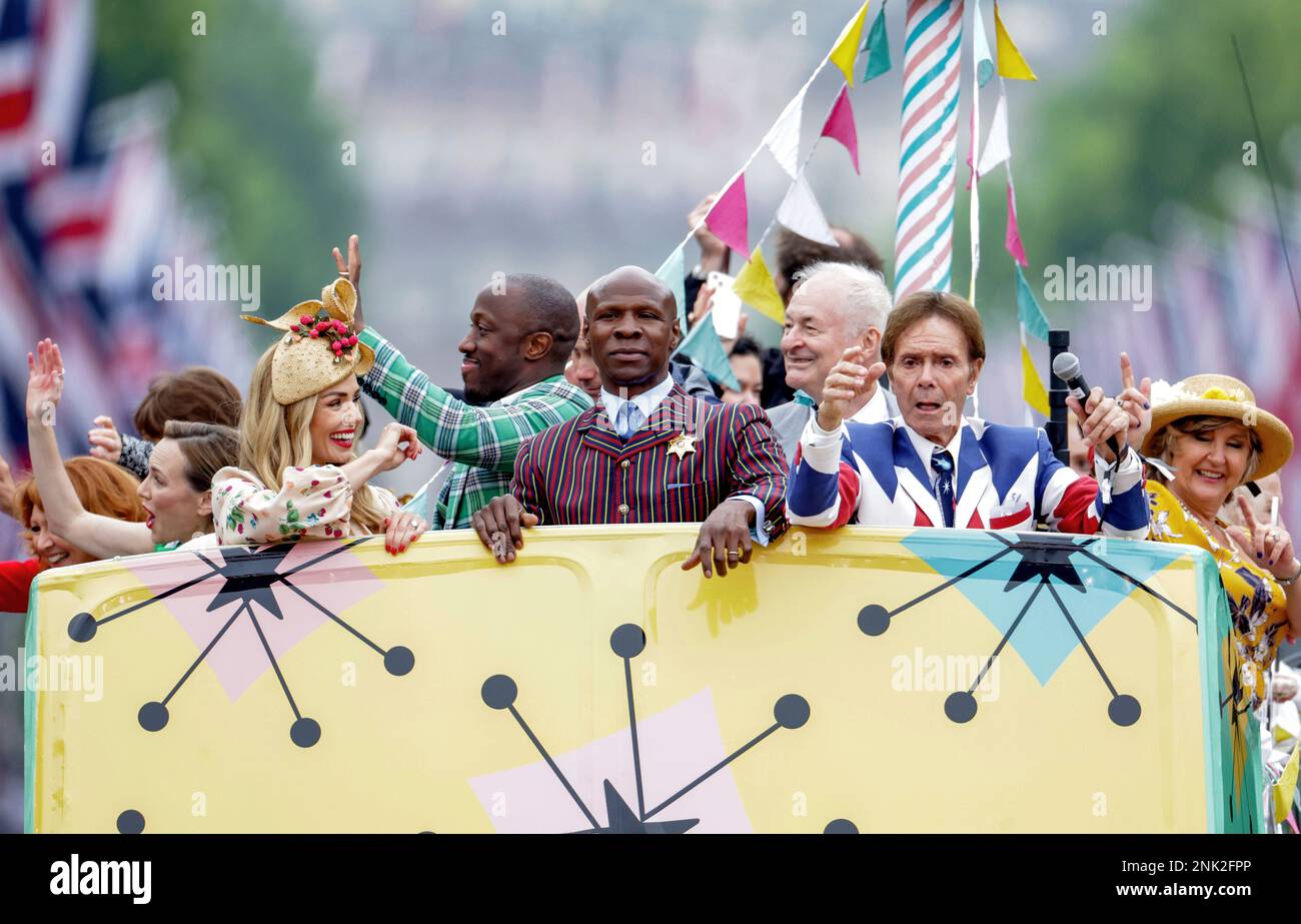 From left, Catherine Jenkins, Chris Eubank, Giles Terera and Cliff ...