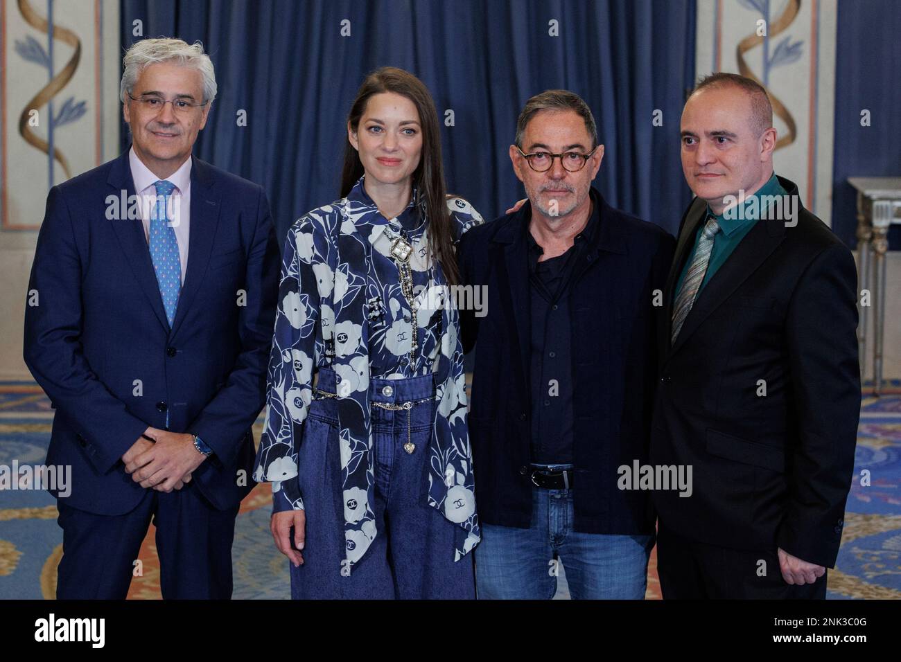(L-R) Teatro Real general director Ignacio García-Belenguer; actress ...